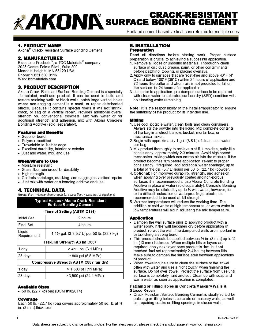 - TCC Materials