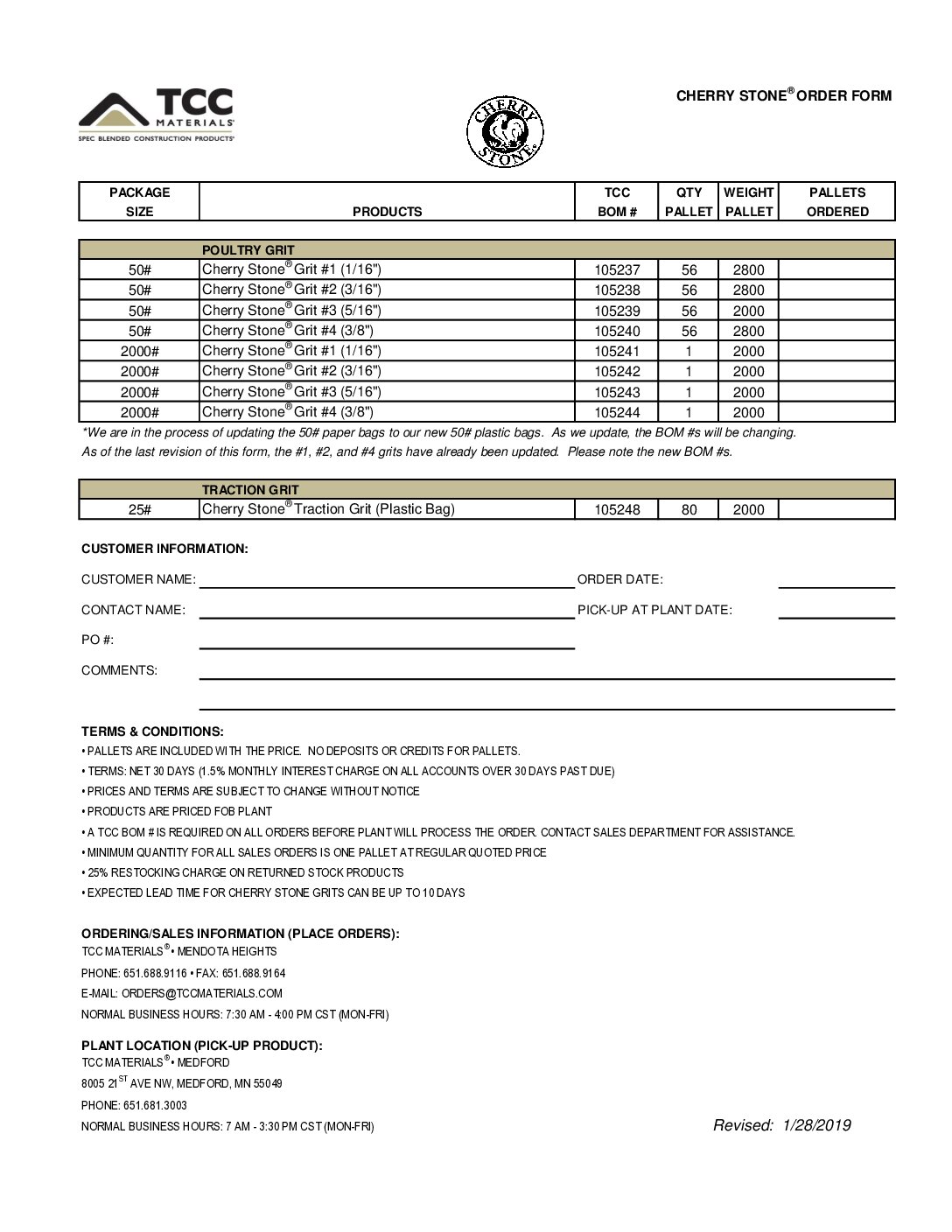 - TCC Materials
