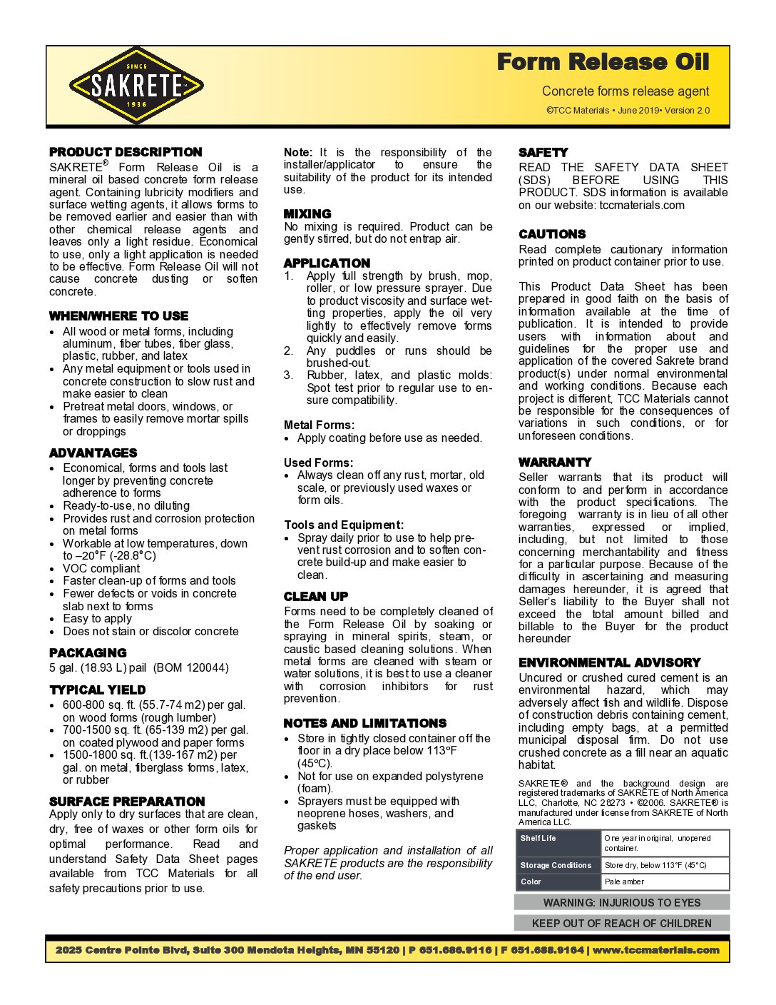- TCC Materials