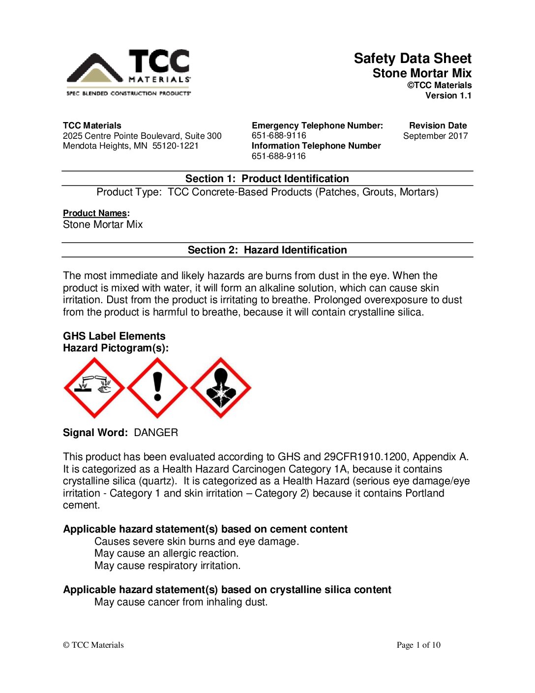 - TCC Materials