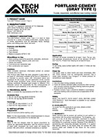 TechMix® Gray Portland Cement – Type I – TCC Materials