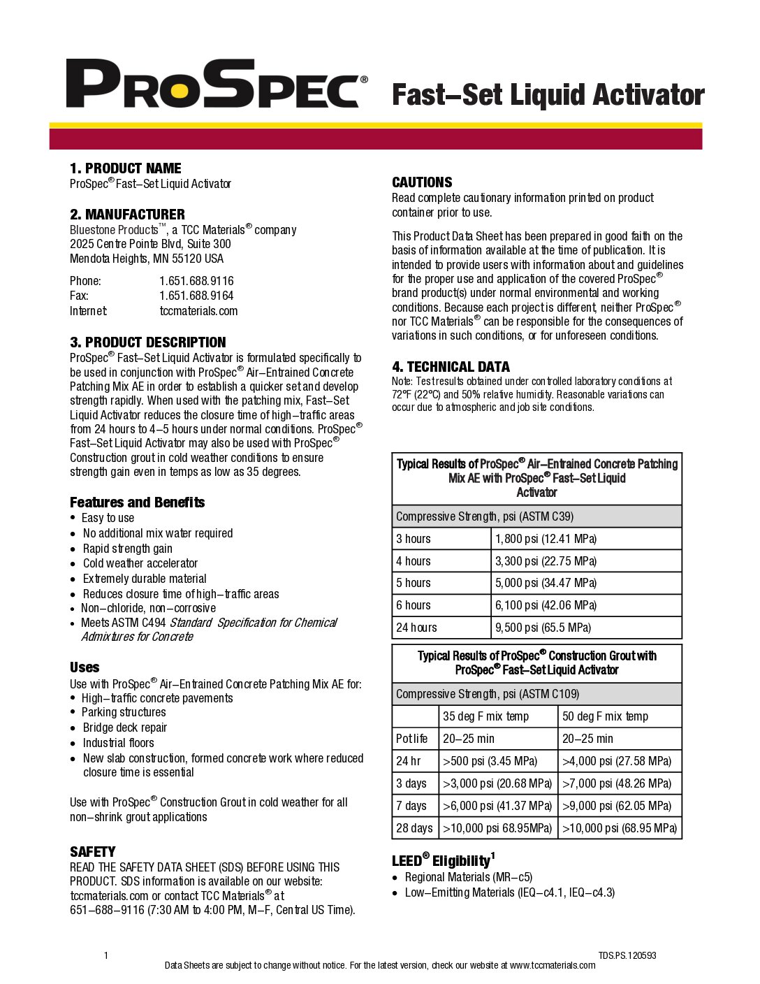 - TCC Materials