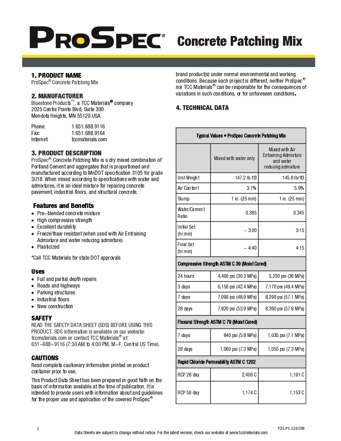 - TCC Materials