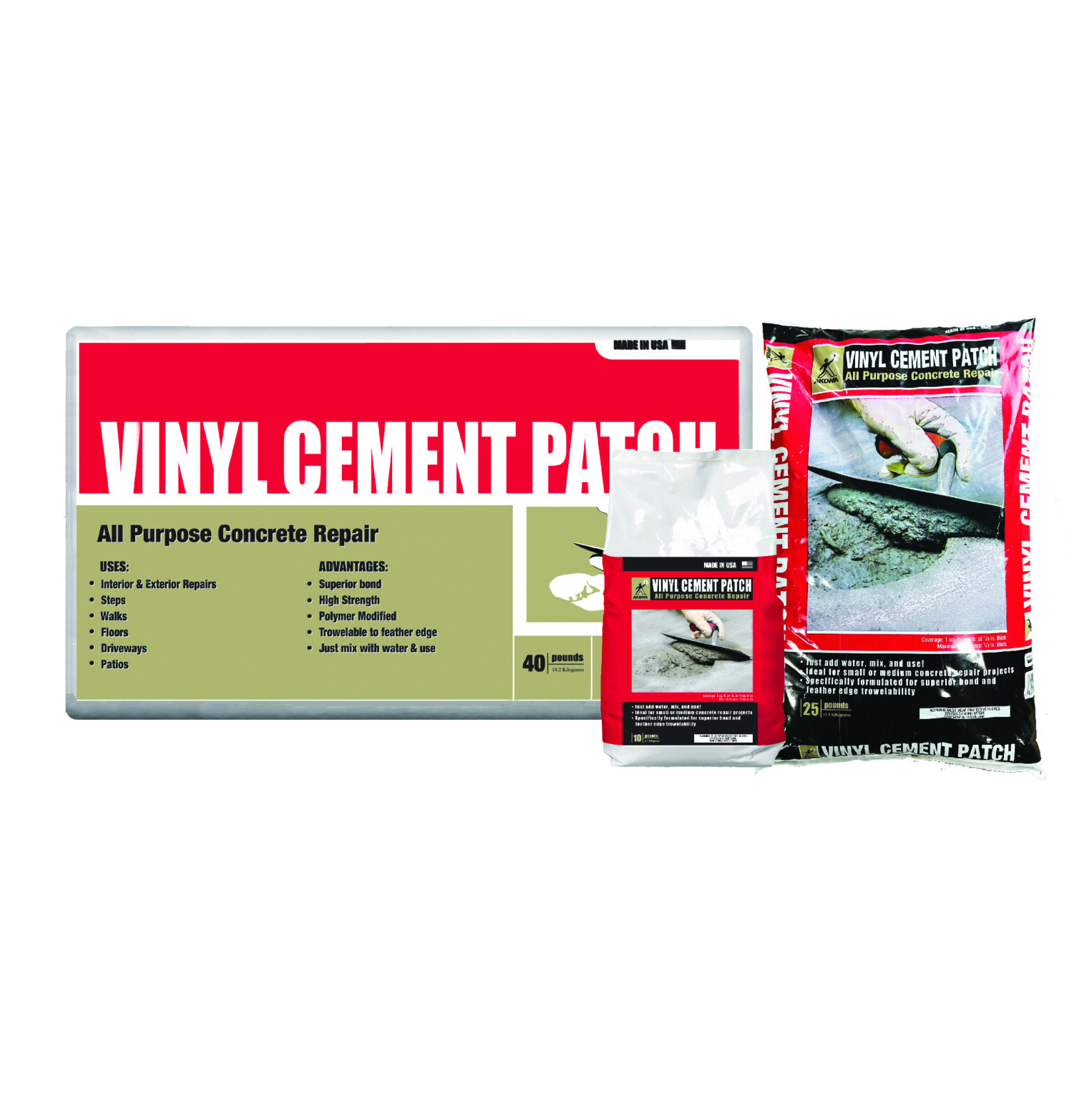 Vinyl Cement Patch - TCC Materials