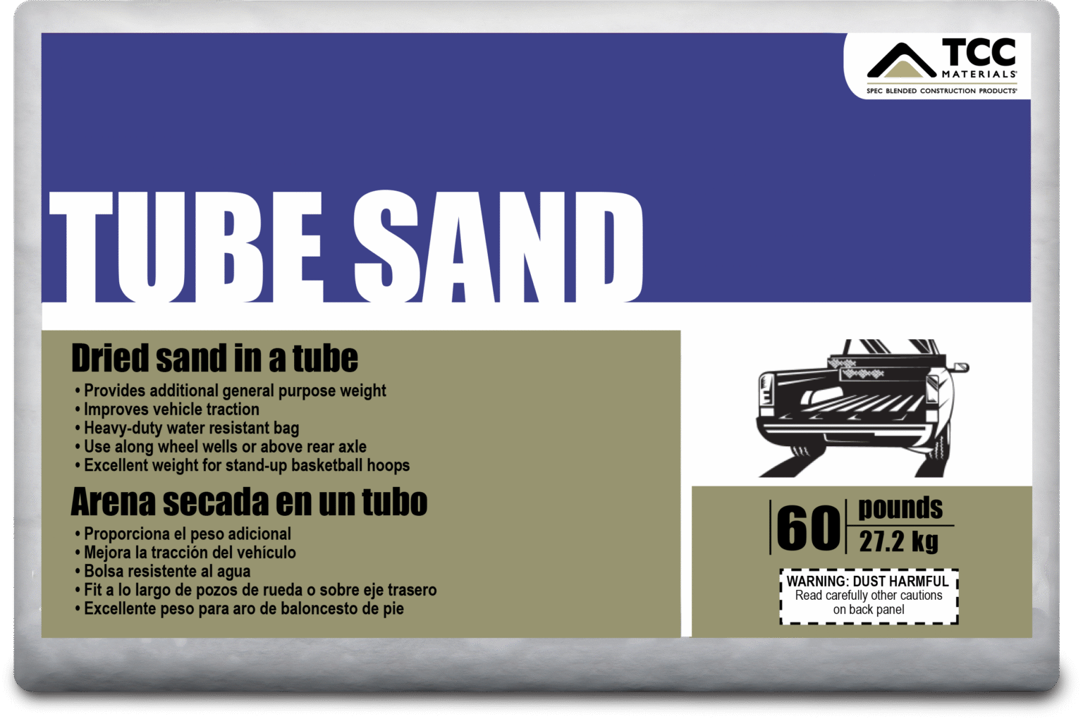 TCC Materials® Tube Sand - TCC Materials
