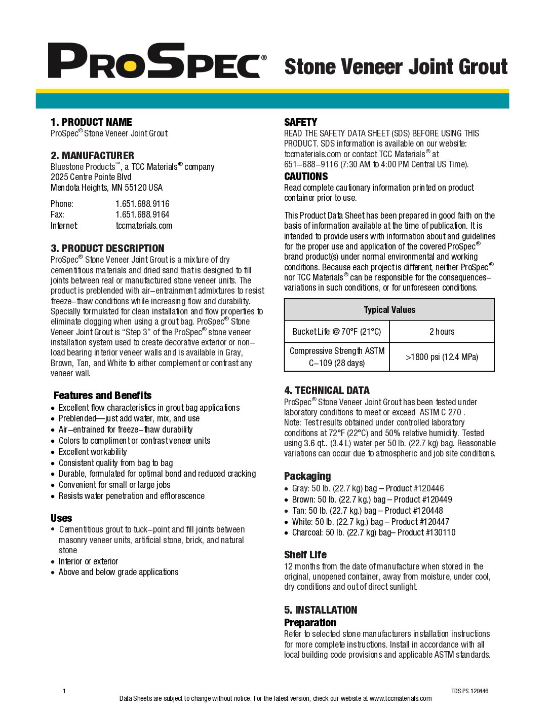 - TCC Materials