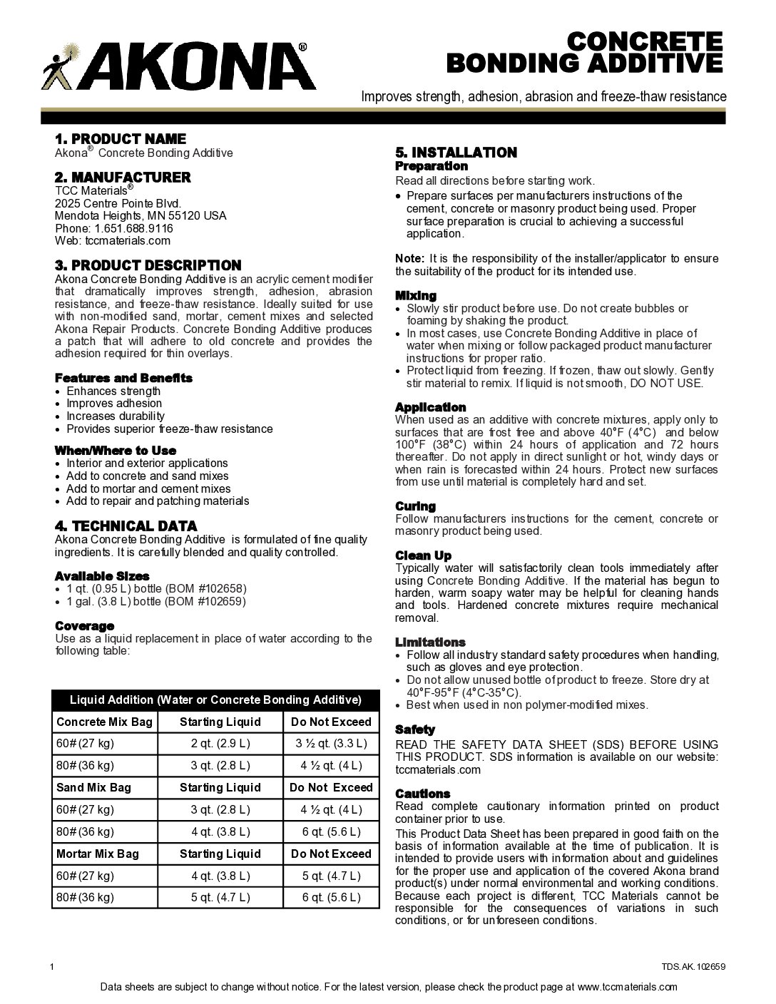 - TCC Materials