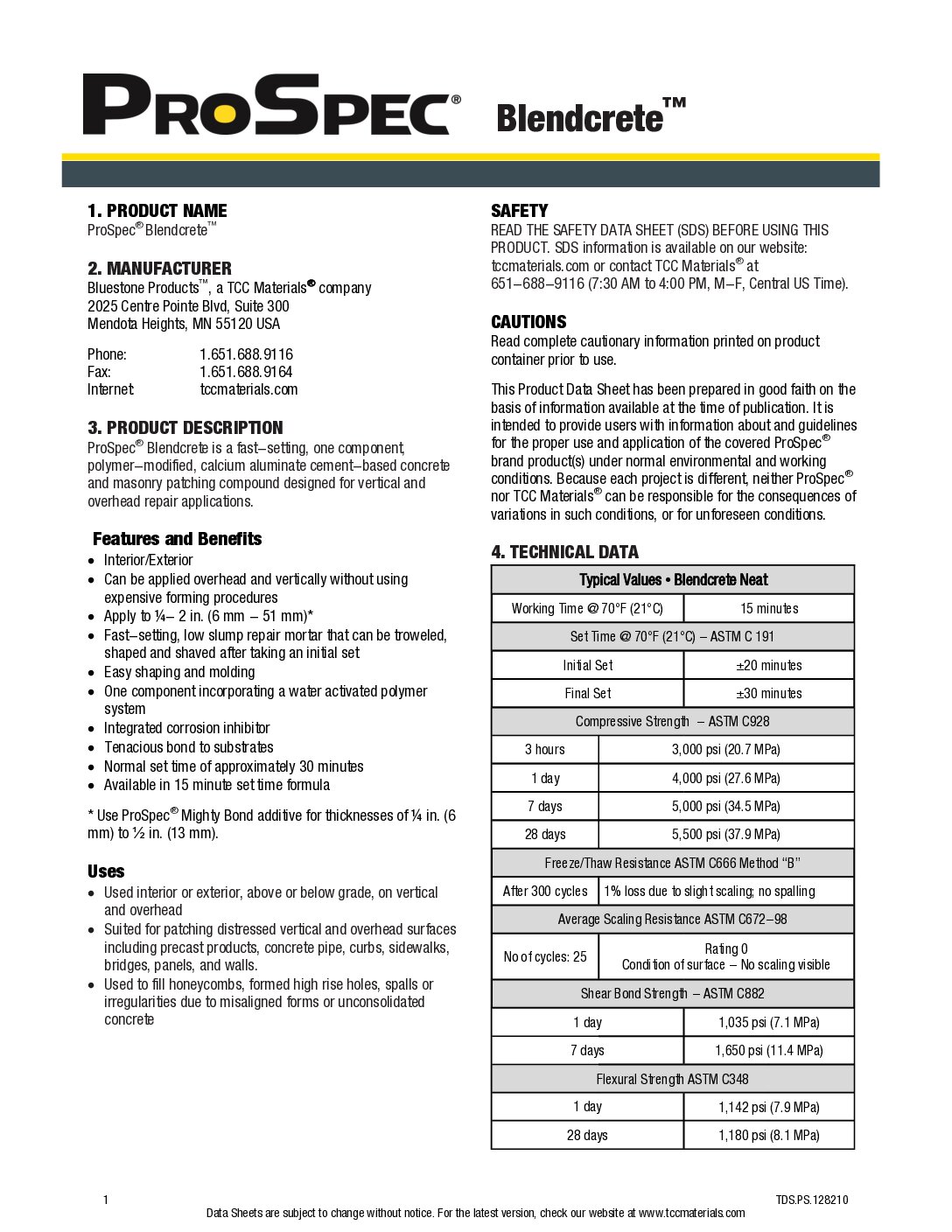 - TCC Materials