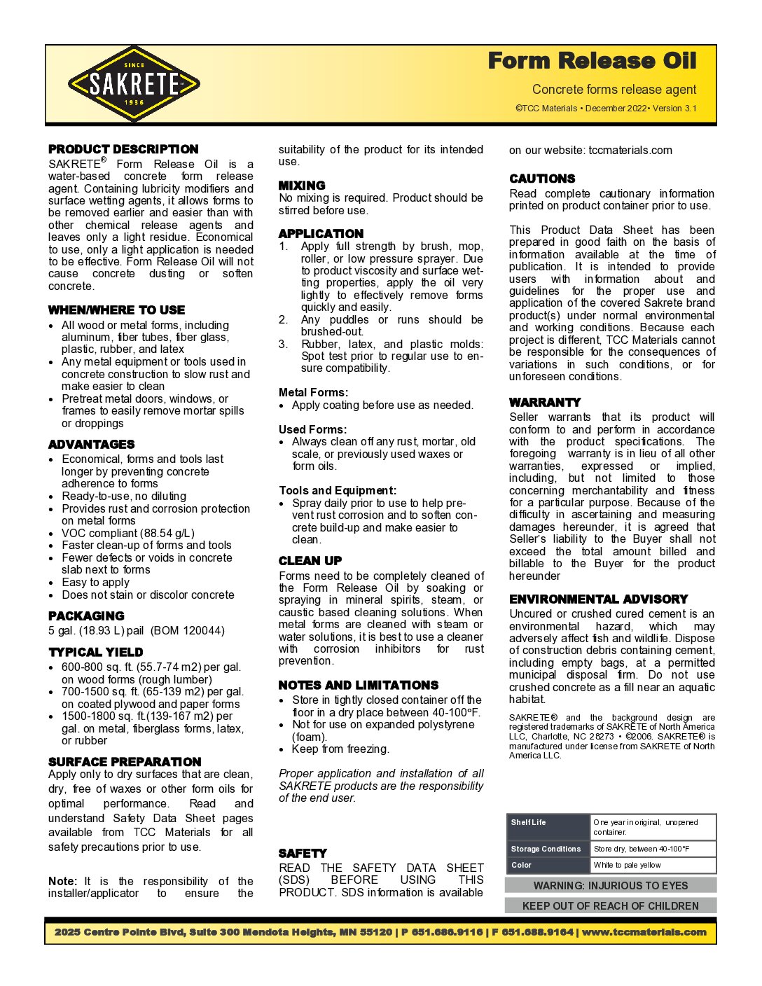 - TCC Materials