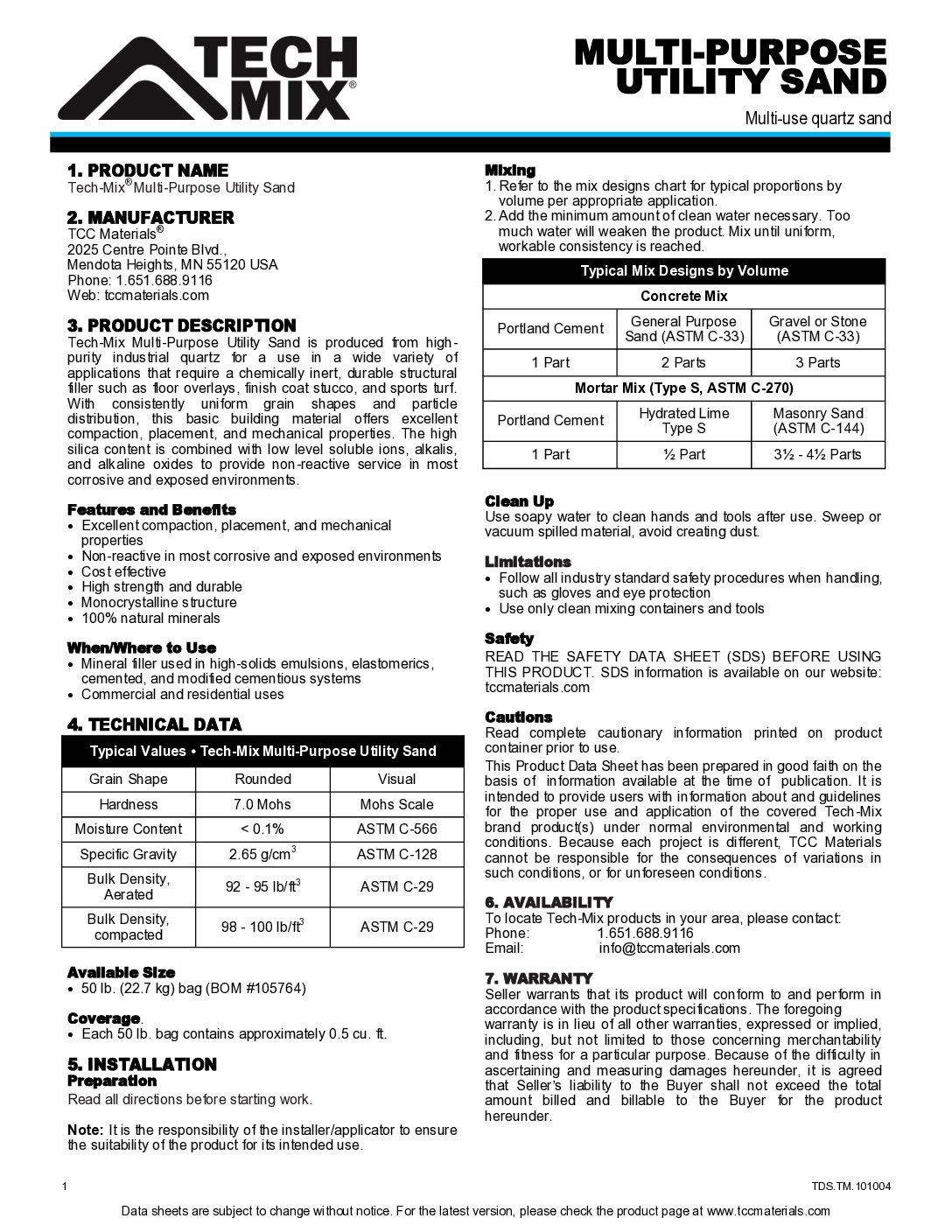 - TCC Materials