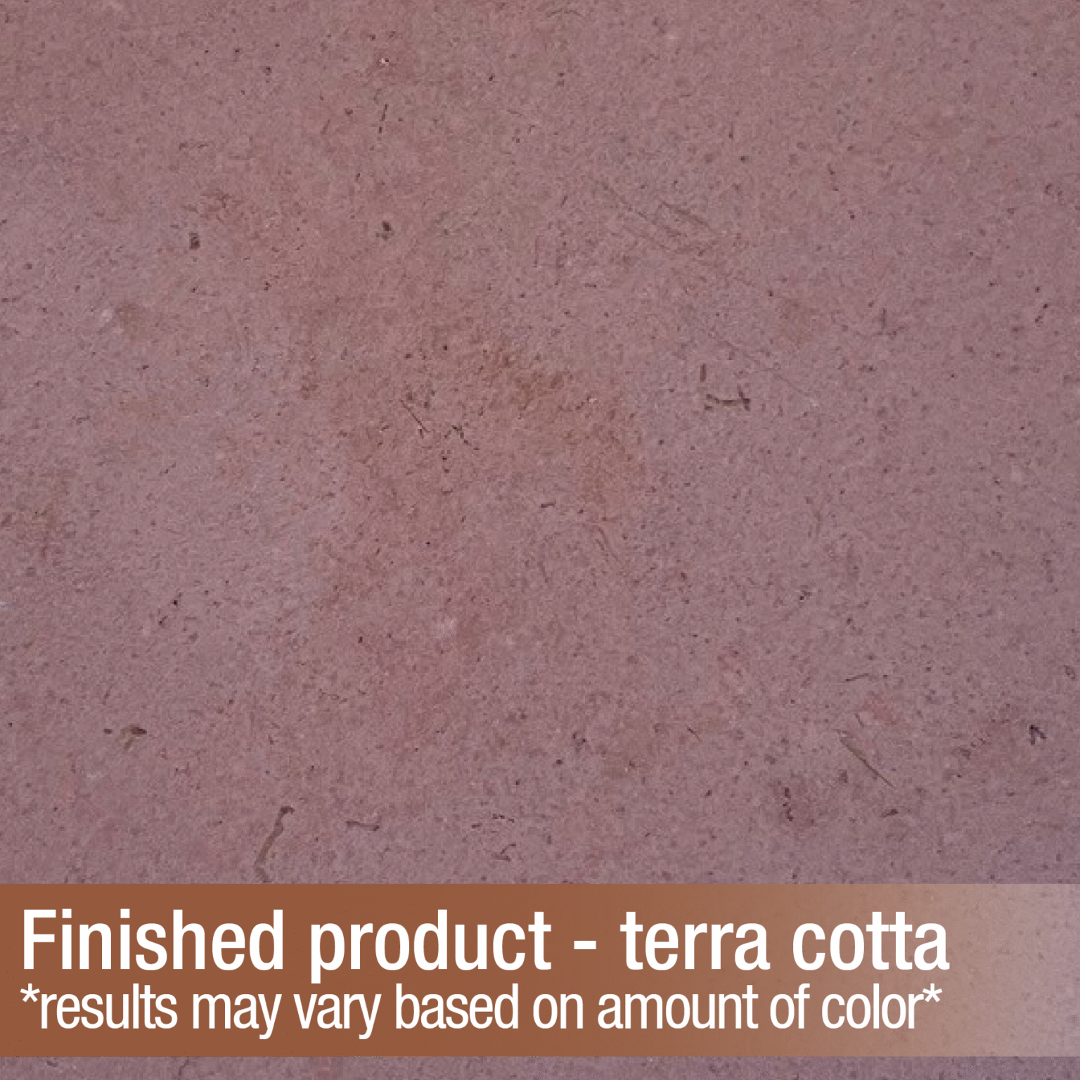 AK Concrete & Mortar Color – Terra Cotta finished product - TCC Materials
