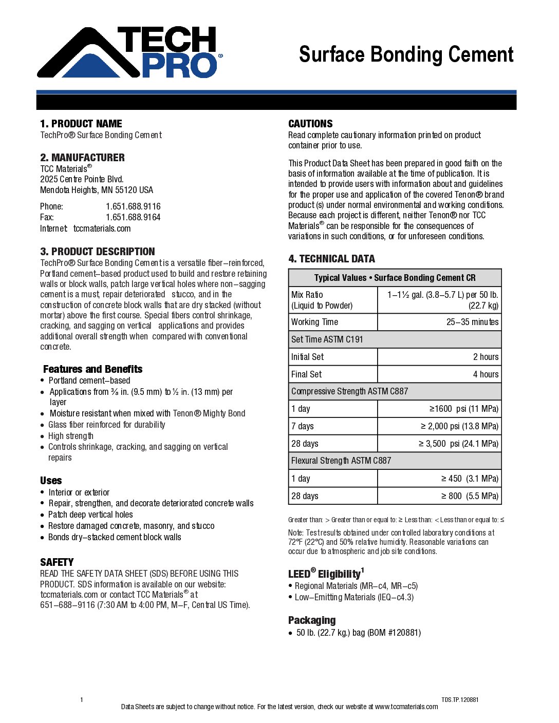 - TCC Materials