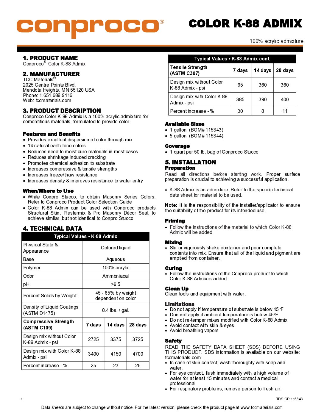 - TCC Materials